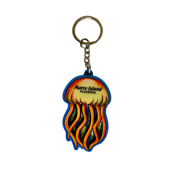 Marco Island Jellyfish2.5" Keychain – alvinsisland.com